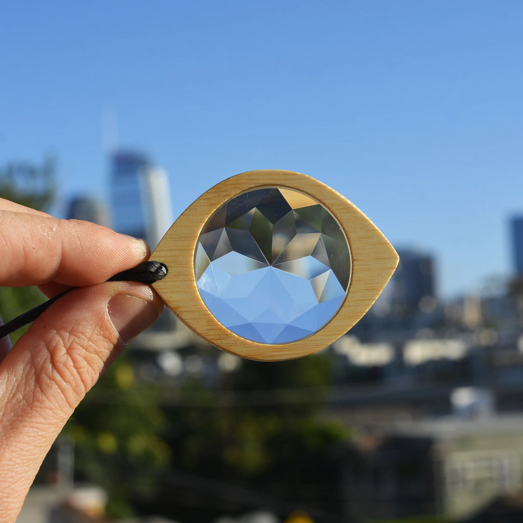 CRYSTAL Kaleidoscope MONOCLE Necklace by FUTURE EYES